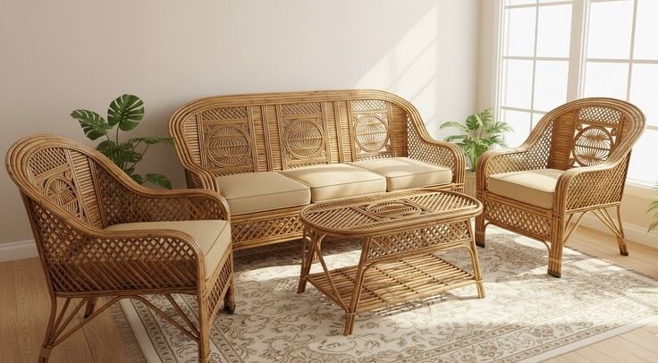 How to Style Your Home with a Bamboo Sofa Set | Modern & Eco-Friendly ...